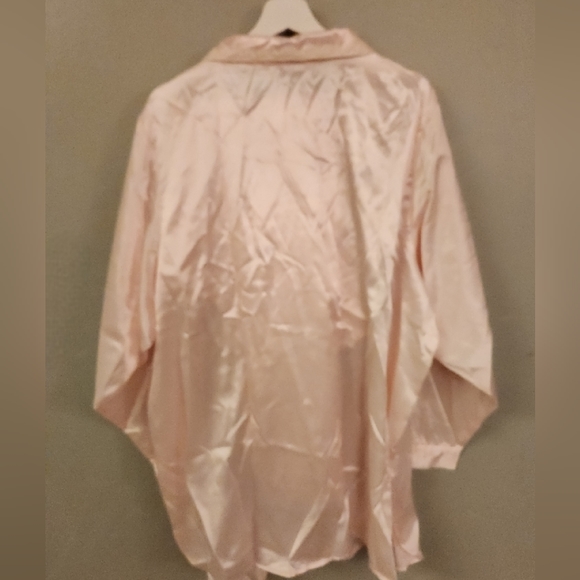 Allison Rhea | Intimates & Sleepwear | Vintage Pink Satin Embroidered ...